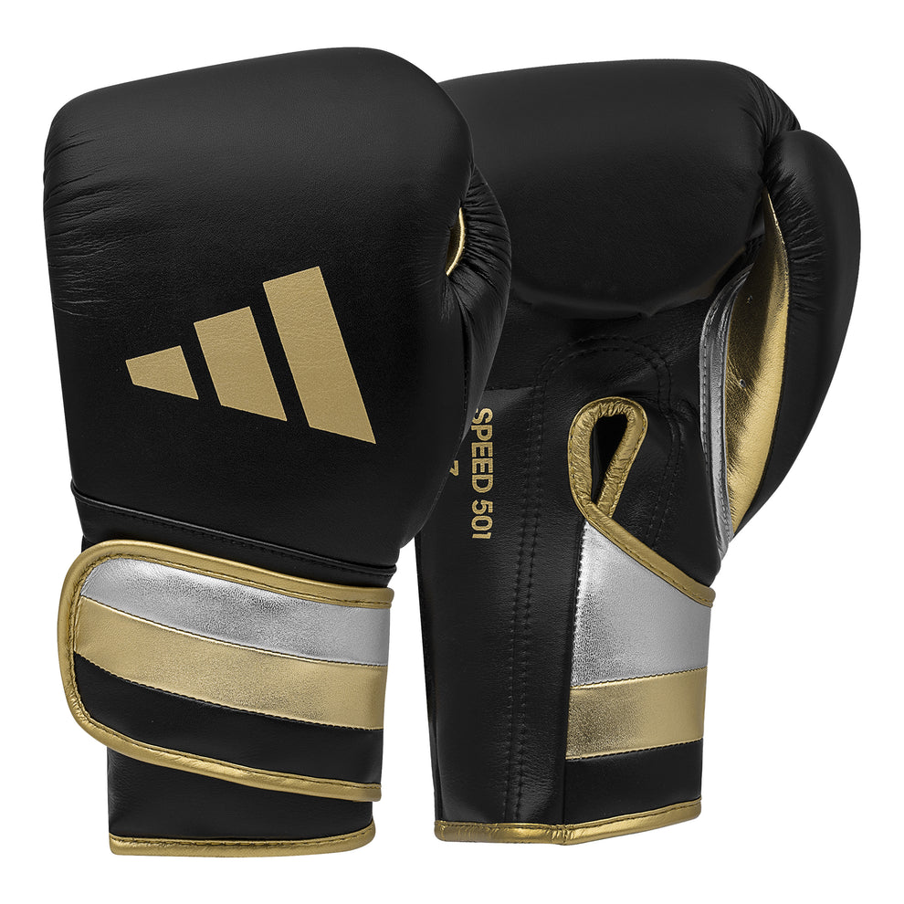 adidas Adispeed 501 Pro Boxing Gloves - Black/Gold – CombatShop